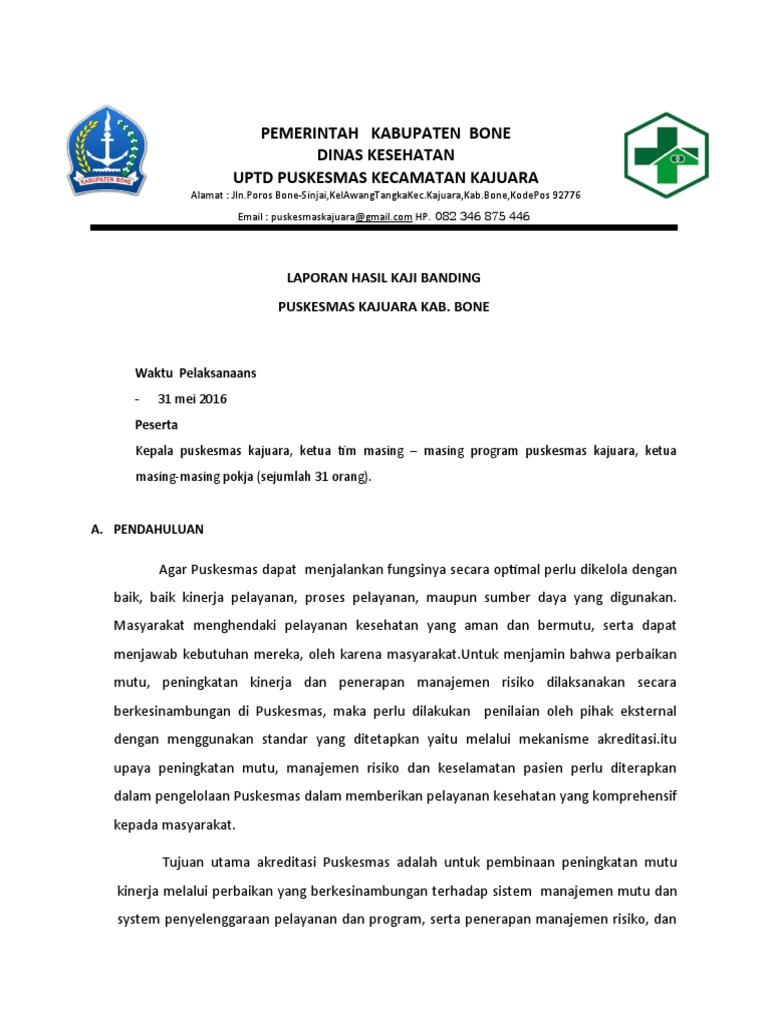 291272424-Laporan-Hasil-Study-Banding | PDF