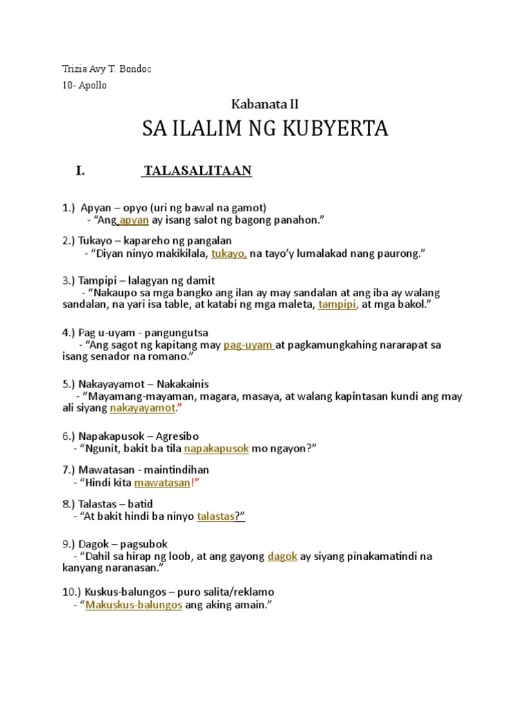 Sa Ilalim NG Kubyerta | PDF