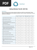 Adolescent Binge Eating Scale ADO-BED Questionnaire | PDF