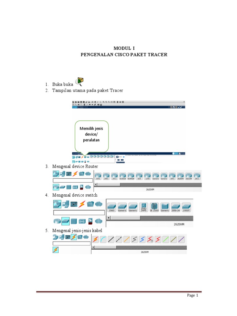 Praktikum 1 (Pengenalan Cisco Paket Tracer) | PDF