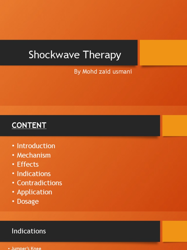 Shockwave Therapy MZUE | PDF | Inflammation | Tendon