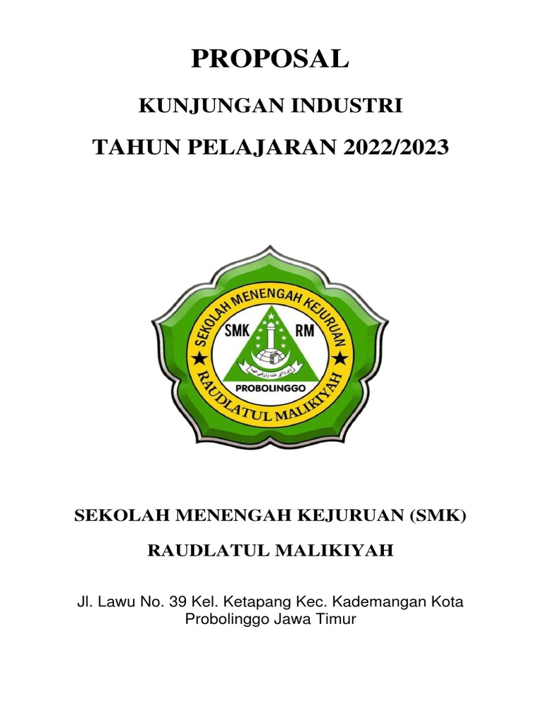 Proposal Kunjungan Industri 2023 | PDF Proposal Kunjungan Industri 2023 | PDF