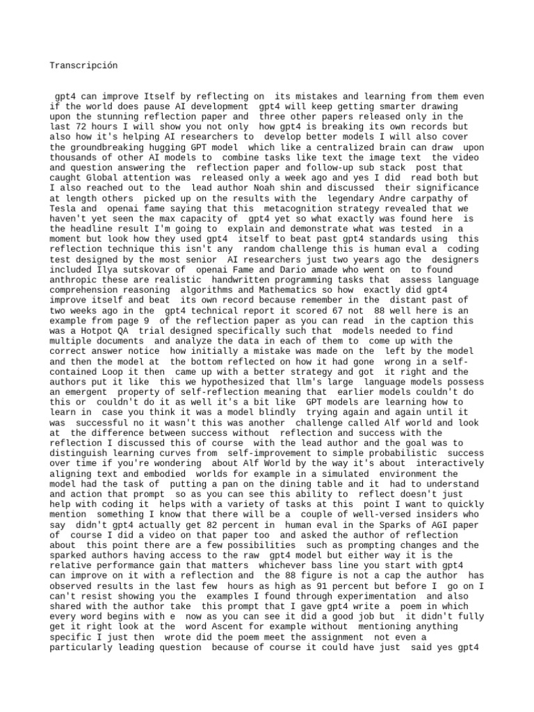 Transcription | Download Free PDF | Artificial Intelligence | Intelligence (AI) & Semantics