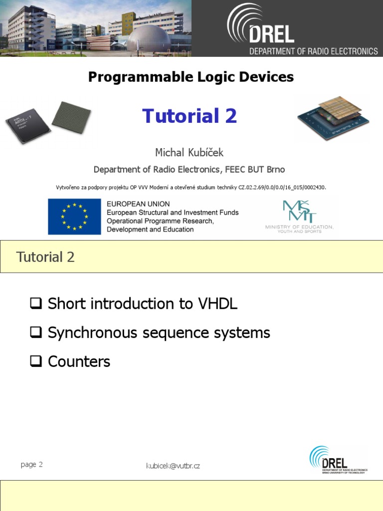 Tutorial 02 VHDL Synchronous Systems Counters | PDF
