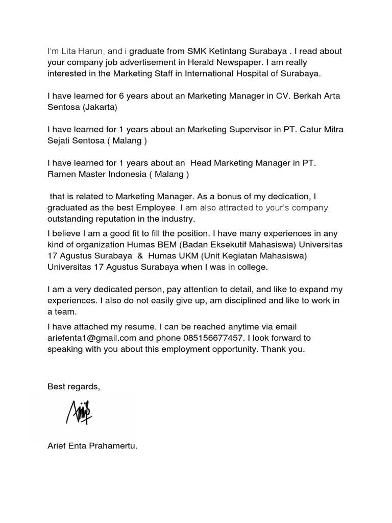 Arief Enta Prahamertu 04839752 - Bahasa Inggris | PDF | Self-Improvement