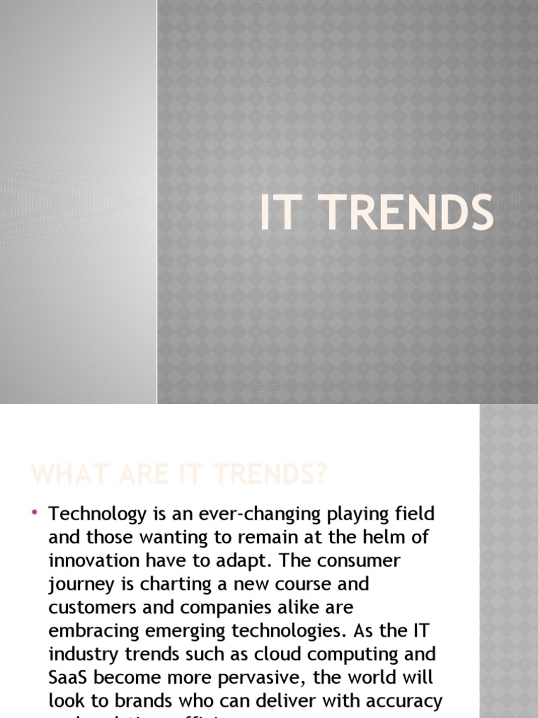 It TRENDS | PDF