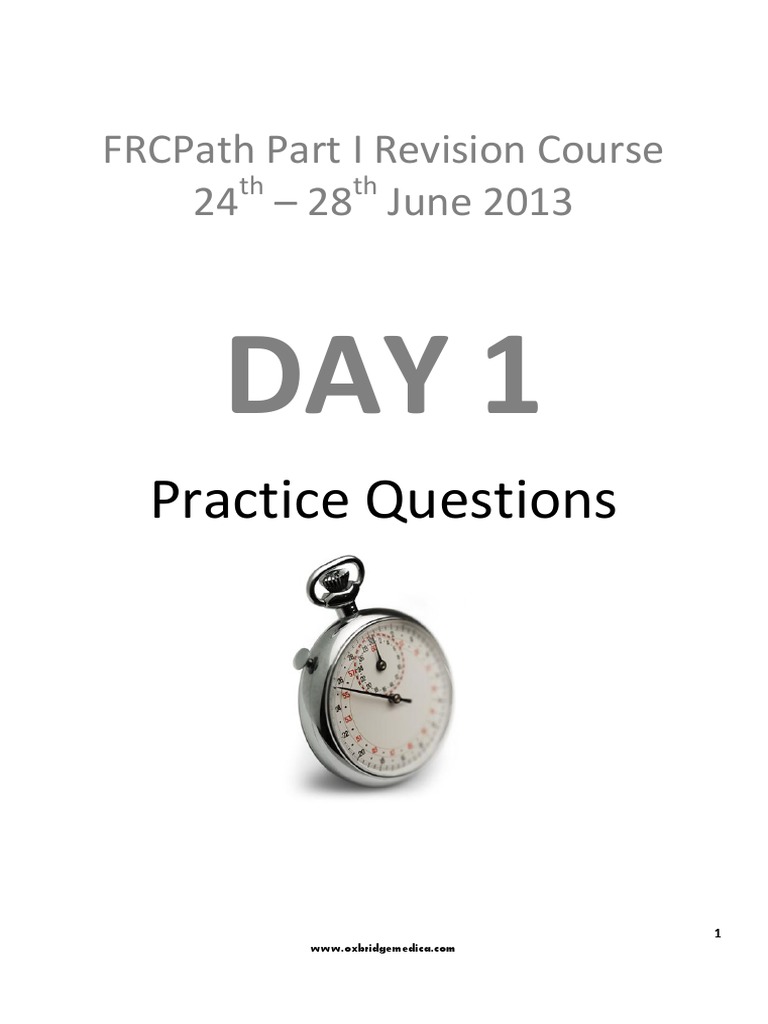 FRCPath Part 1 Course - Day 1 | PDF | Adenoma | Esophagus