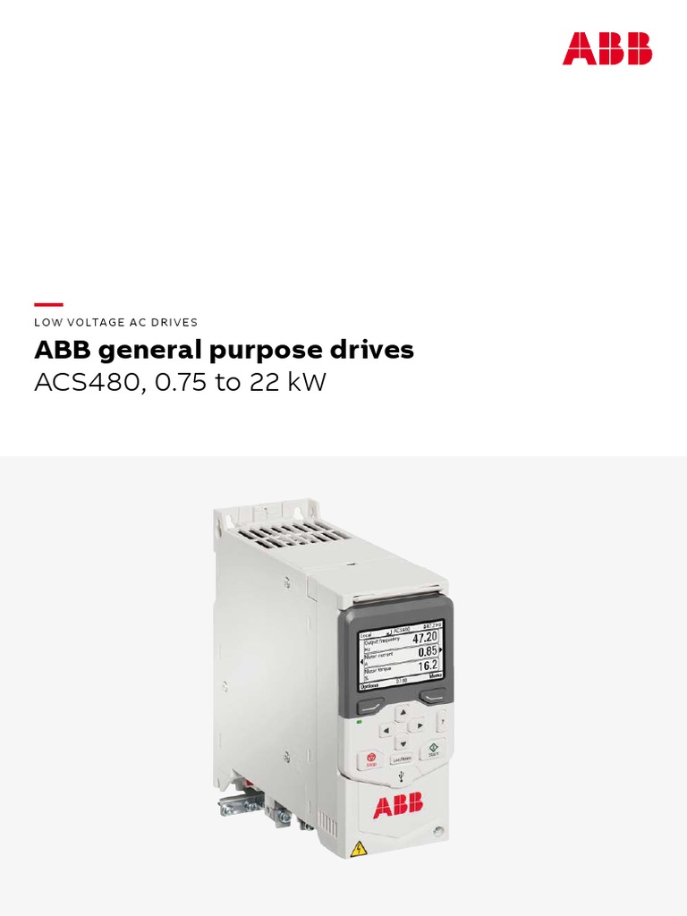 ABB ACS480 Drives Catalog | PDF