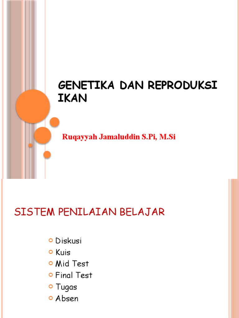 Genetika Dan Reproduksi Ikan | PDF