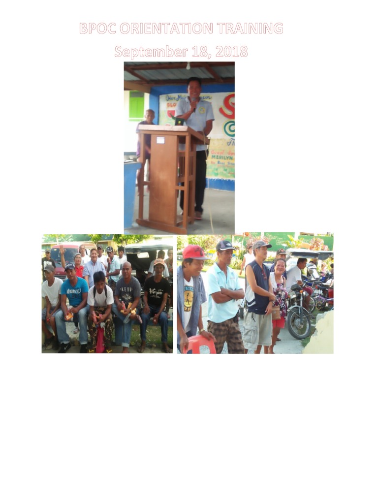 Bpoc Orientation 2018 | PDF