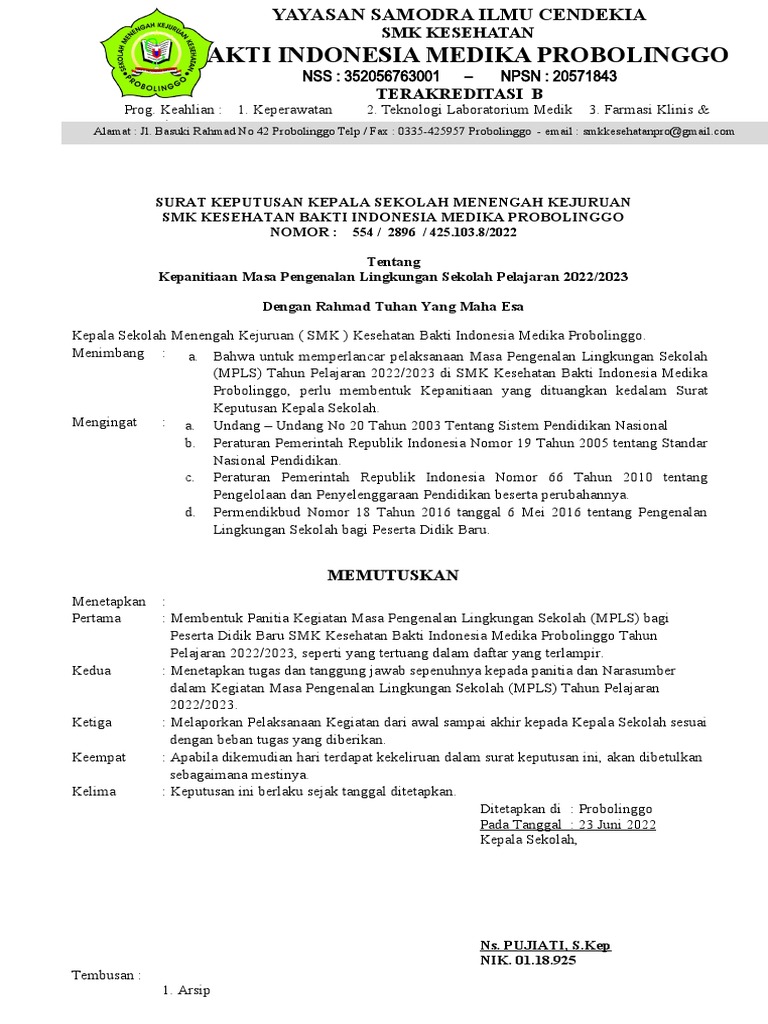 SK MPLS 2022-2023 | PDF