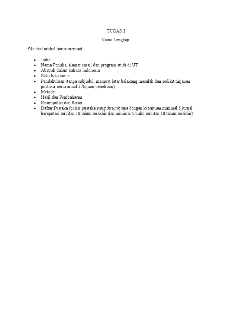 Format Tugas 3 | PDF
