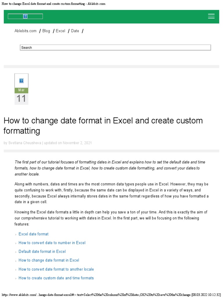 Excel Custom Date Format Pdf Microsoft Excel Numbers