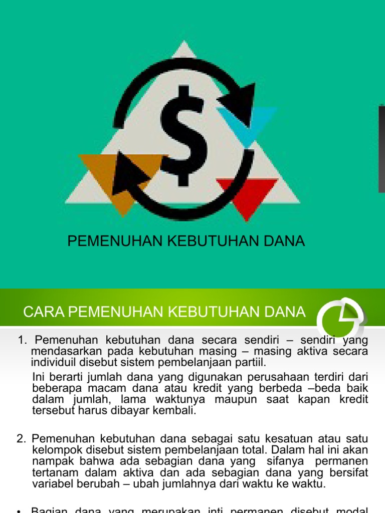 Pemenuhan Kebutuhan Dana | PDF