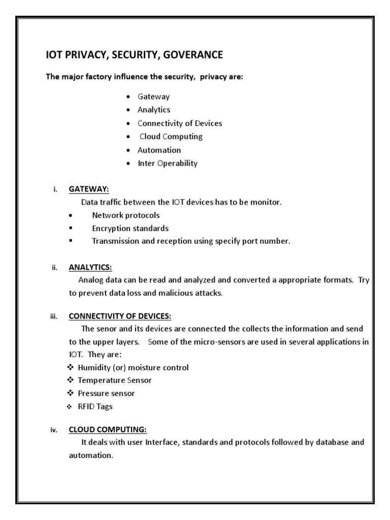 IOT Unit-4 | PDF | Internet Of Things | Security