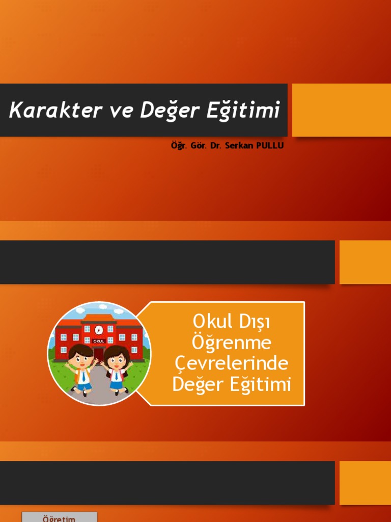 Karakter Ve Deger Egitimi | PDF