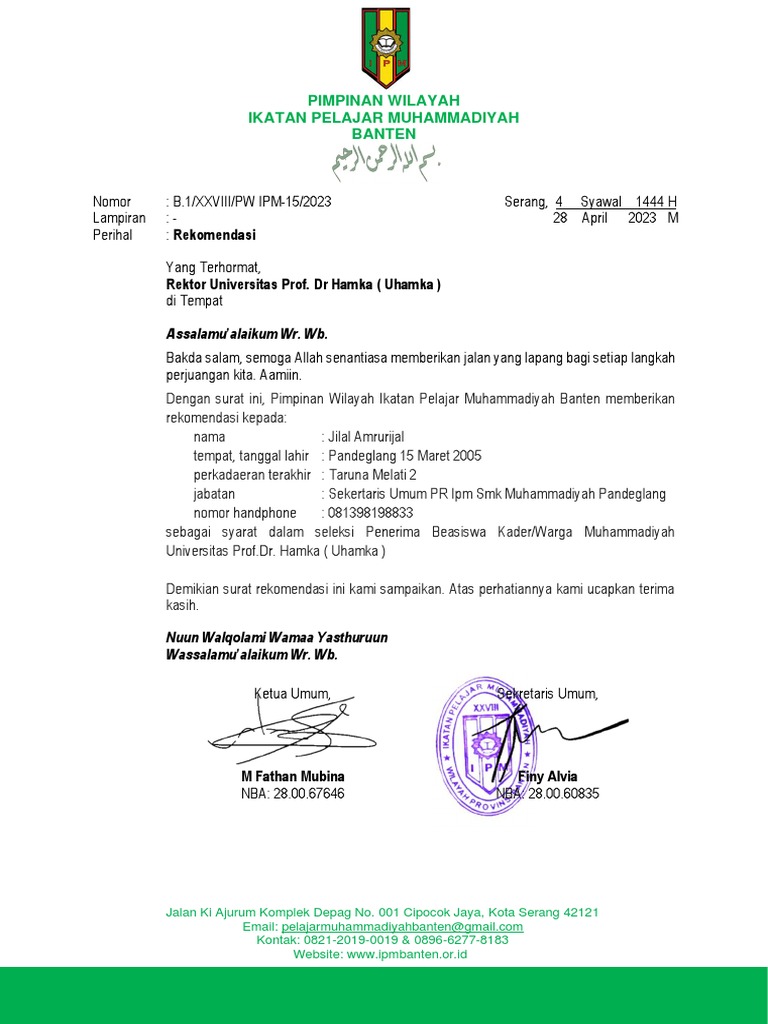 15-Rekomendasi Jilal | PDF