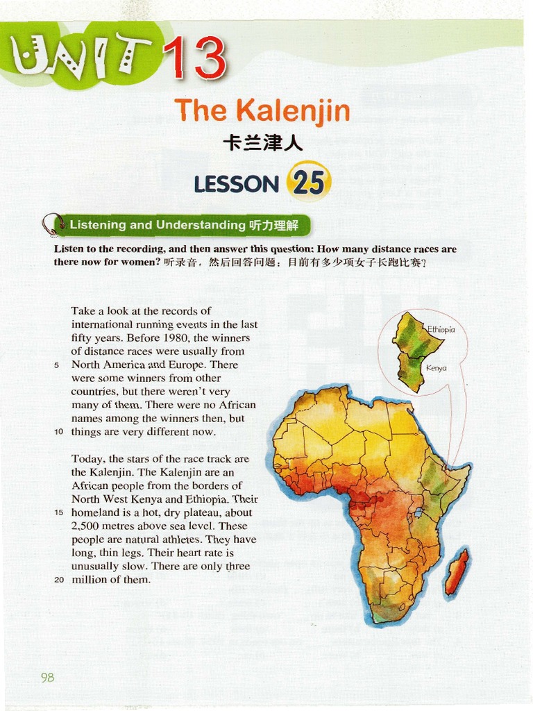 Unit13 The Kalenjin Lesson25 | PDF