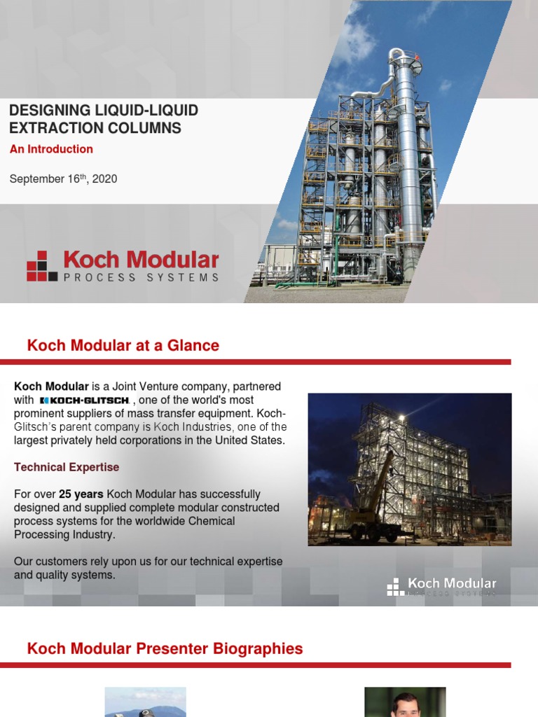 Designing of Liquid-Liquid Extraction Columns | Download Free PDF ...