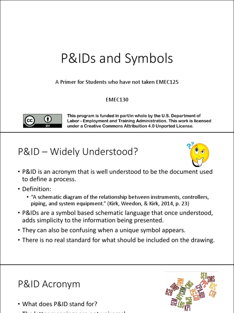 P&ID Basics for EMEC130 Students | PDF | Valve | Instrumentation