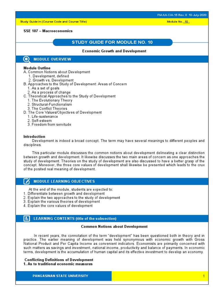 Understanding Economic Development Concepts | PDF | Economic Growth ...