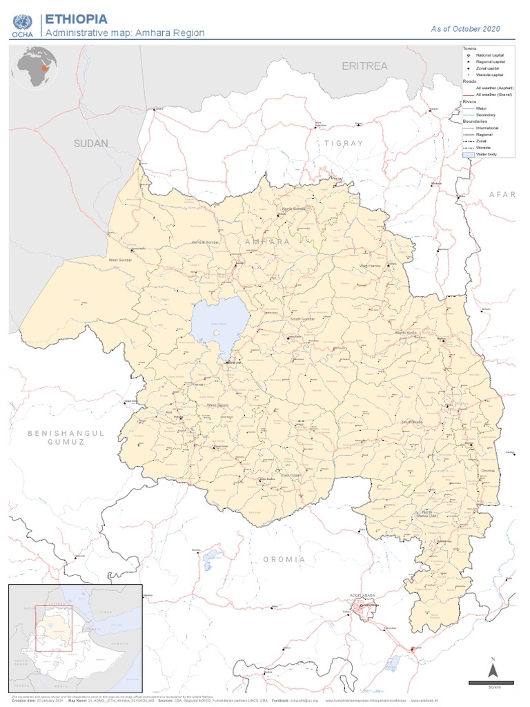 Amhara Map | PDF