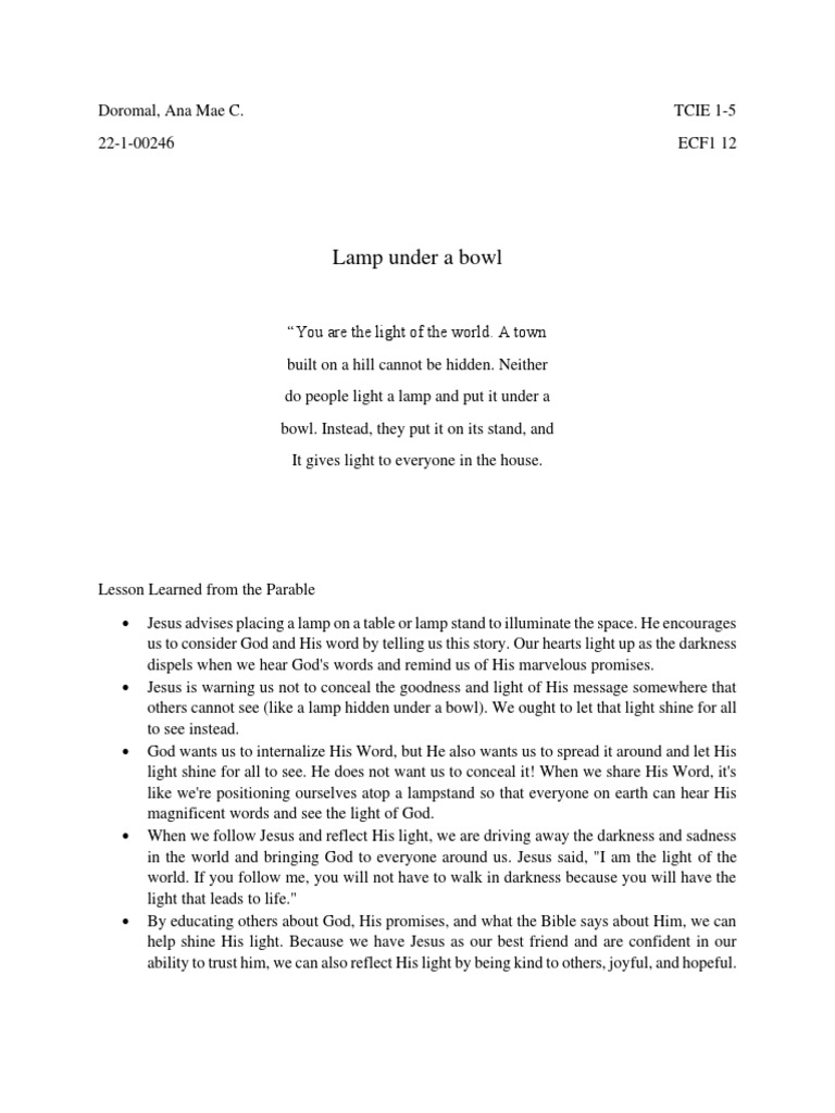 ECF2_ACTIVITY 2_DOROMAL | PDF