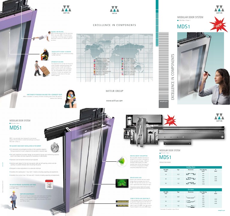 Wittur MDS1 Catalogue | PDF | Door | Manufactured Goods