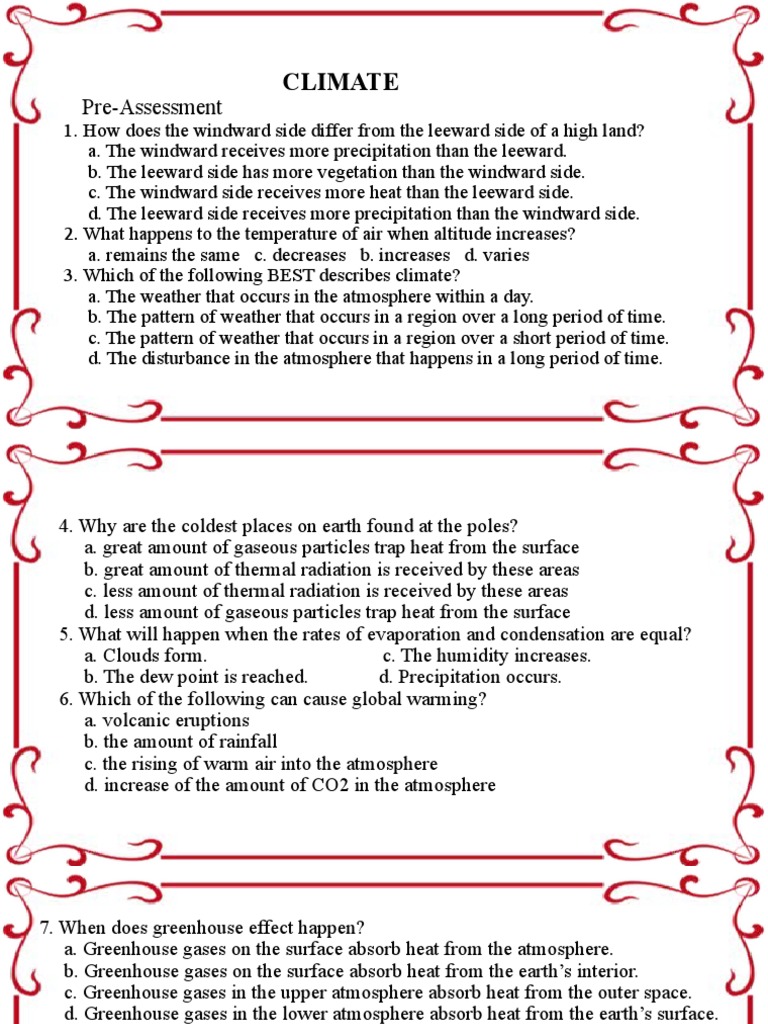 CLIMATE | Download Free PDF | Atmosphere Of Earth | Greenhouse Effect
