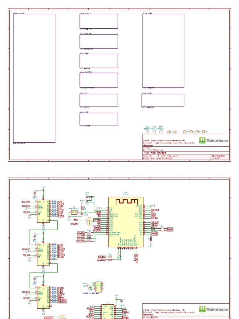 MKS TinyBee V1.0 - 001 SCH | PDF