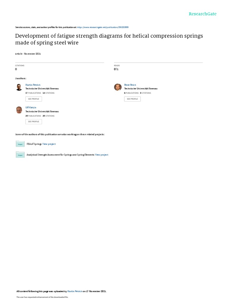 ICST 2021 Petrich-FatigueDiagrams | PDF | Strength Of Materials | Fatigue (Material)