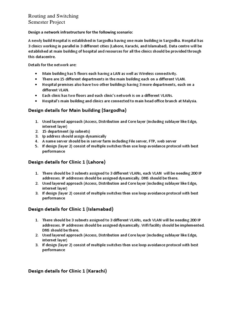 R&S Project | PDF | Computer Network | Internet