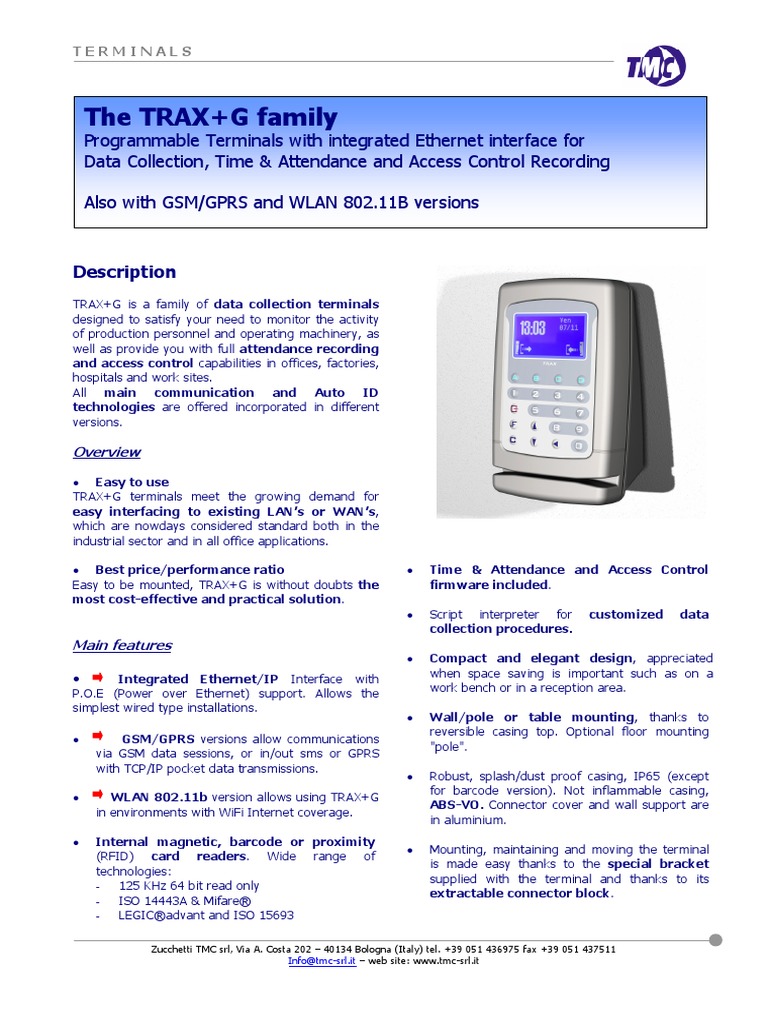 The TRAX+G Family | PDF | Computer Terminal | General Packet Radio Service