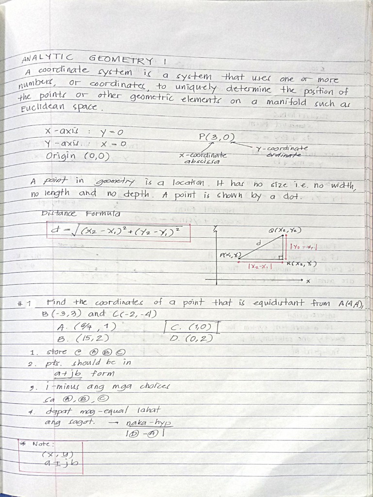 Analytic Geometry - Chad | PDF