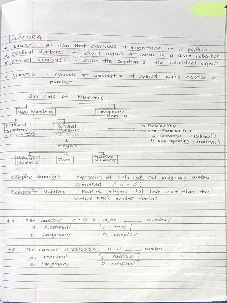 Algebra - Chad | PDF