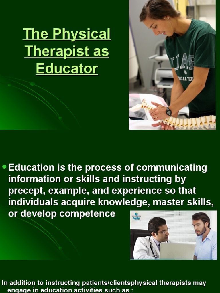 Roles of Physical Therapists as Educators | PDF | Physical Therapy