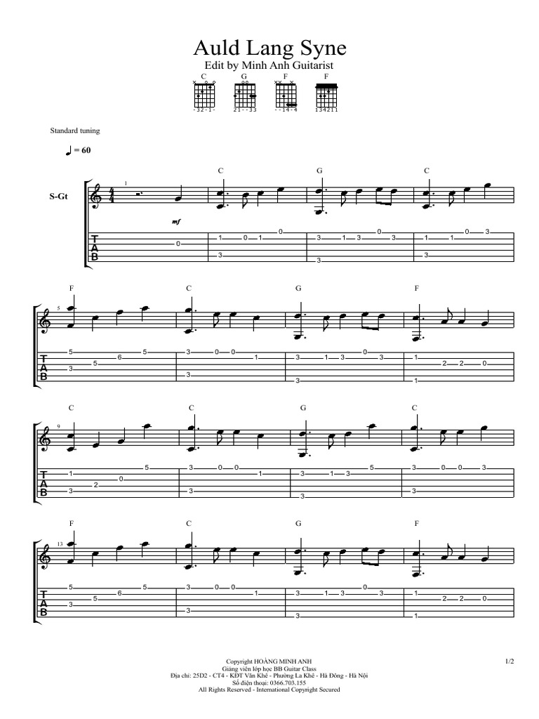 Auld Lang Syne | PDF