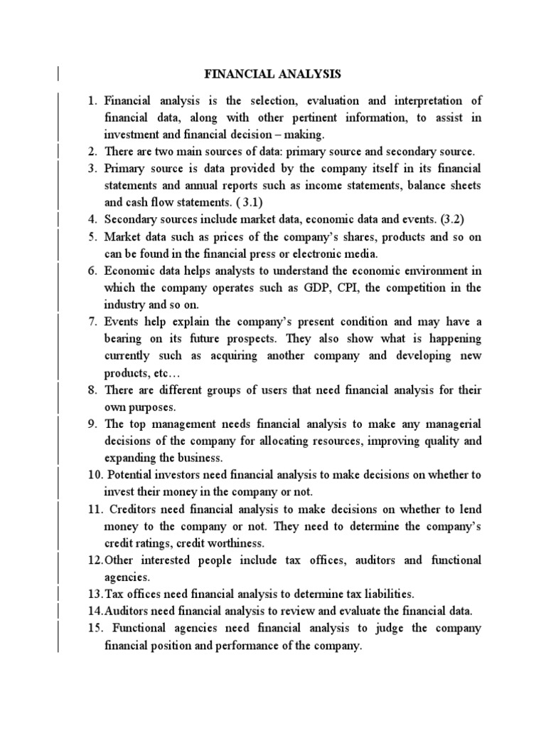 Financial Analysis Overview | PDF | Taxes | Income Tax