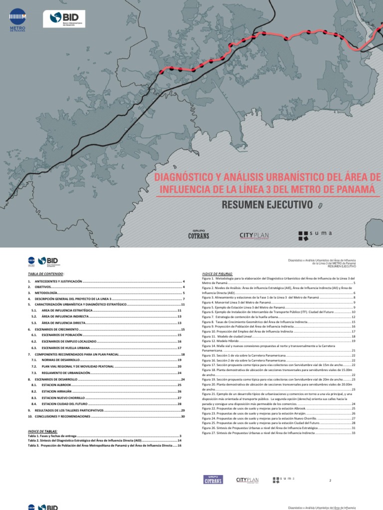 Diagnóstico Línea 3 Metro Panamá | PDF | Urbanismo | Infraestructura