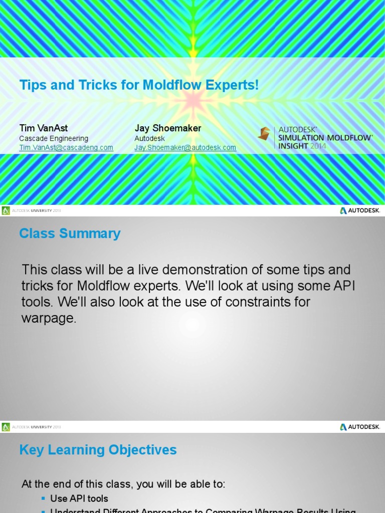 Moldflow Tips | Download Free PDF | Microsoft Excel | Scripting Language