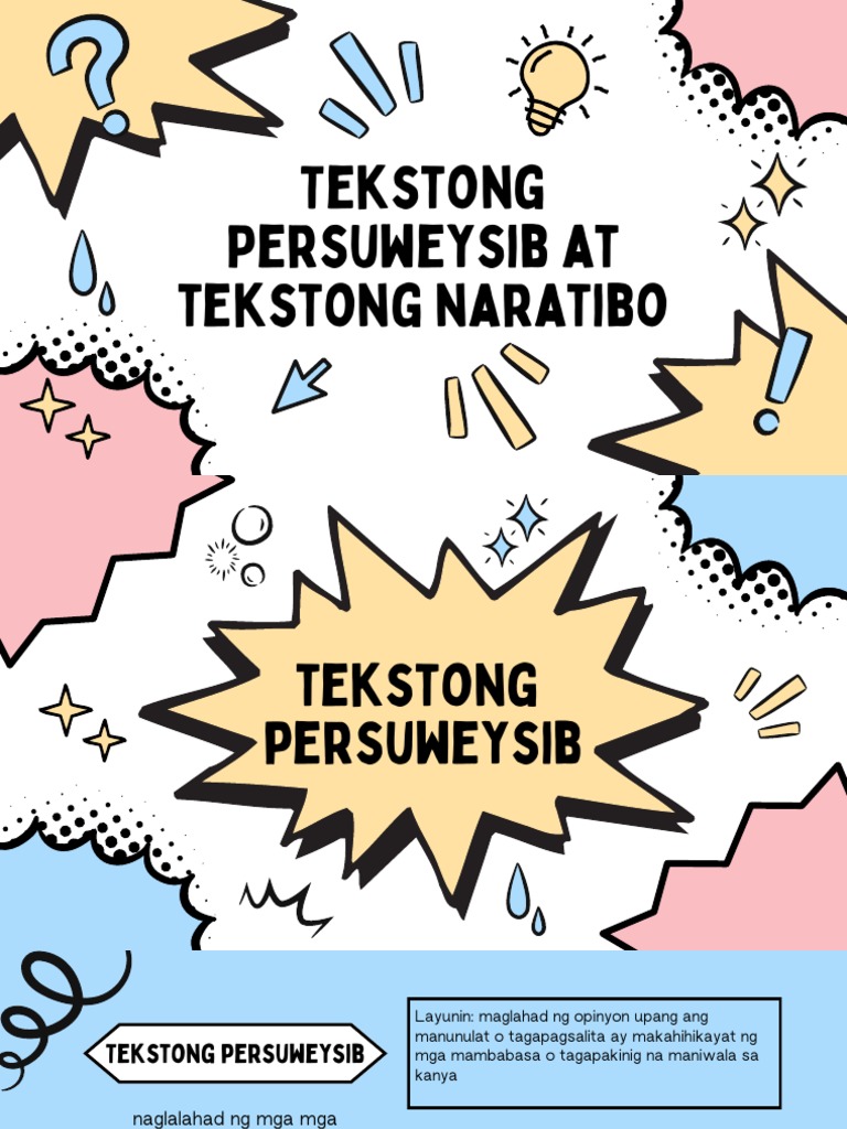 Tekstong Persuweysib at Naratibo | PDF