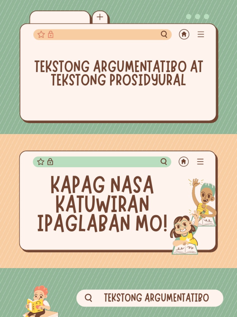 Tekstong Argumentatibo at Prosidyural | PDF