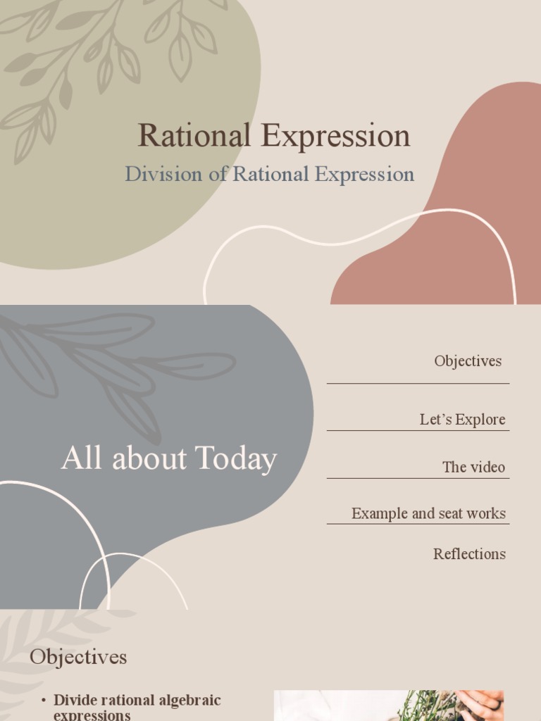 Division of Rational Expressions | PDF | Rational Number | Factorization