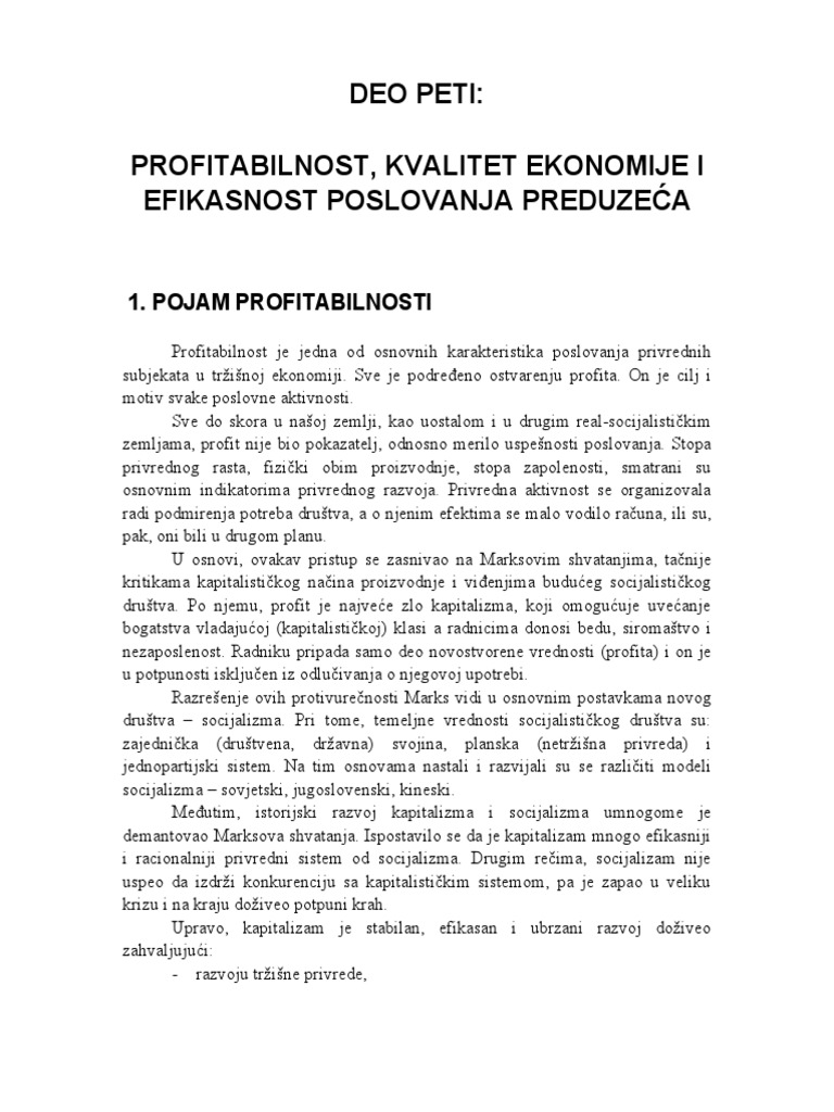 XI Nedelja Poslovna Ekonomija | PDF