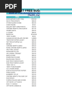 Reps Haul Spreadsheet | PDF | Renminbi | Fashion
