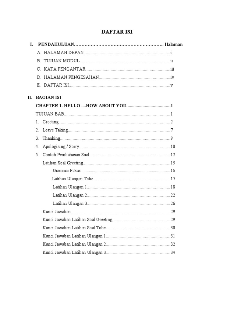Daftar Isi | PDF