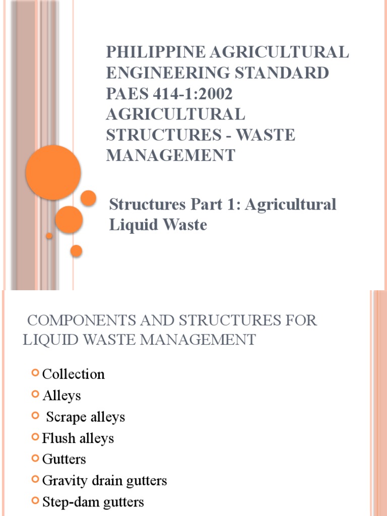 PHILIPPINE AGRICULTURAL ENGINEERING STANDARD PAES 414-Part 1 Janice ...