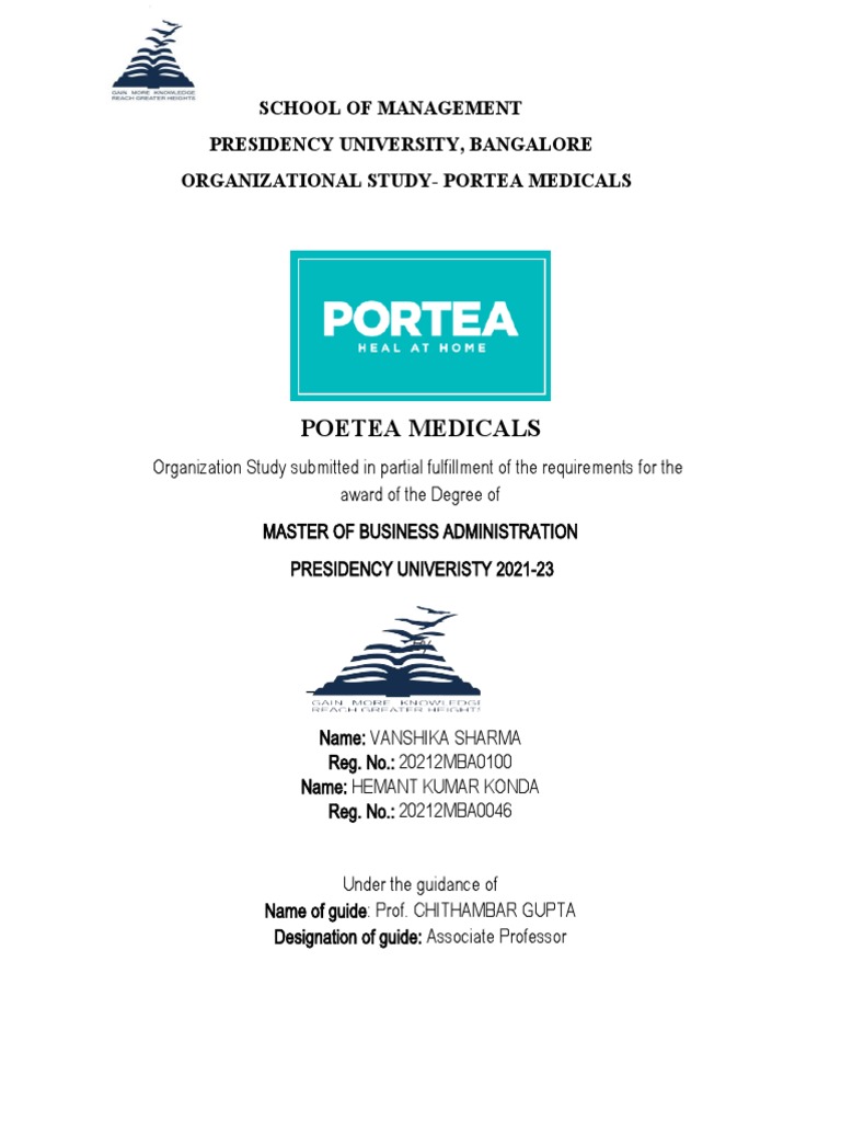 Industry Profile Portea Medical | PDF | Respiratory Diseases | Health Care