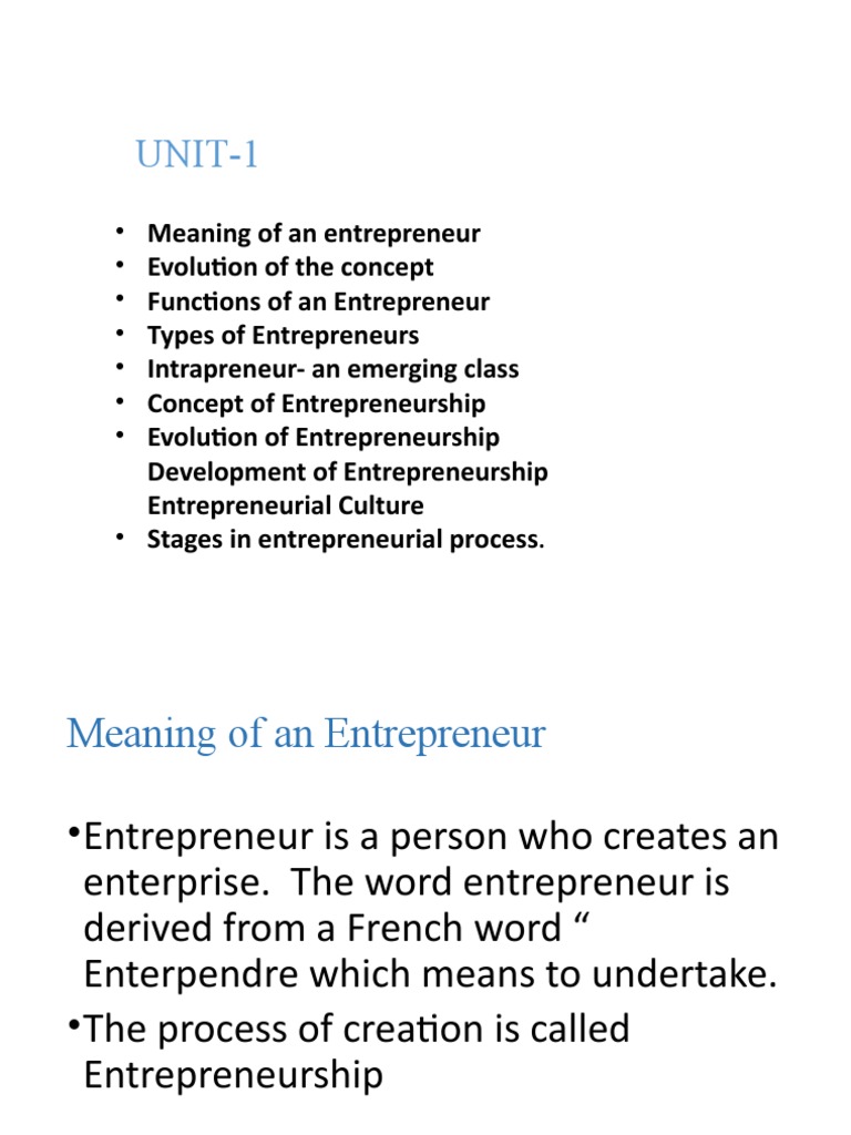 Unit1 Entrepreneurship Development | PDF | Entrepreneurship | Cognition