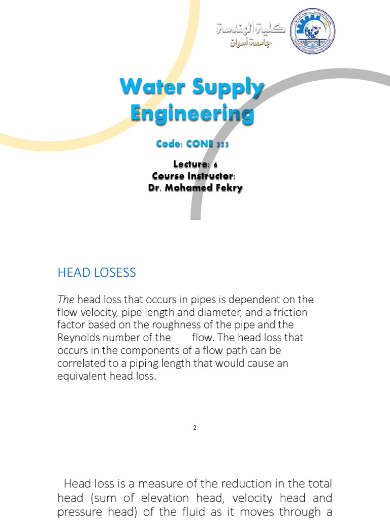 Understanding Head Loss in Pipes | PDF | Fluid Dynamics | Fluid Mechanics